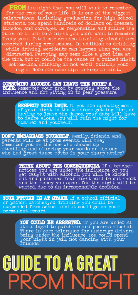 Prom Night Safety Tips by Rachel Krier at Coroflot.com