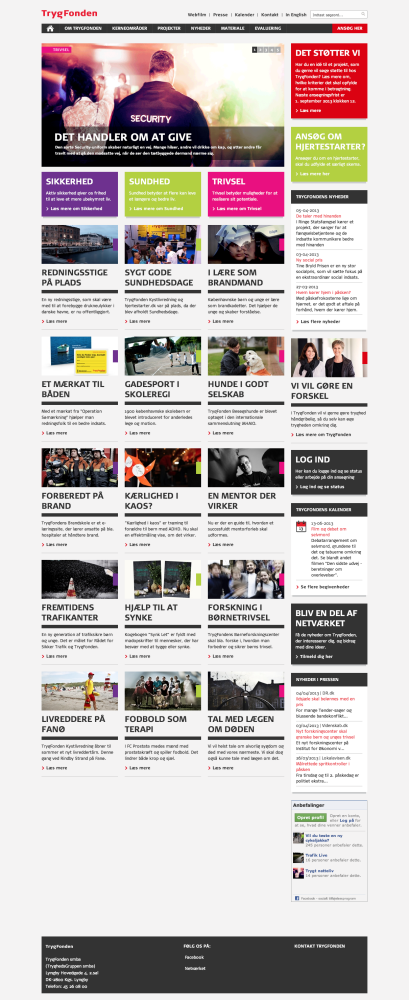 An upload by Bo Vittrup on Coroflot: to the project Trygfonden