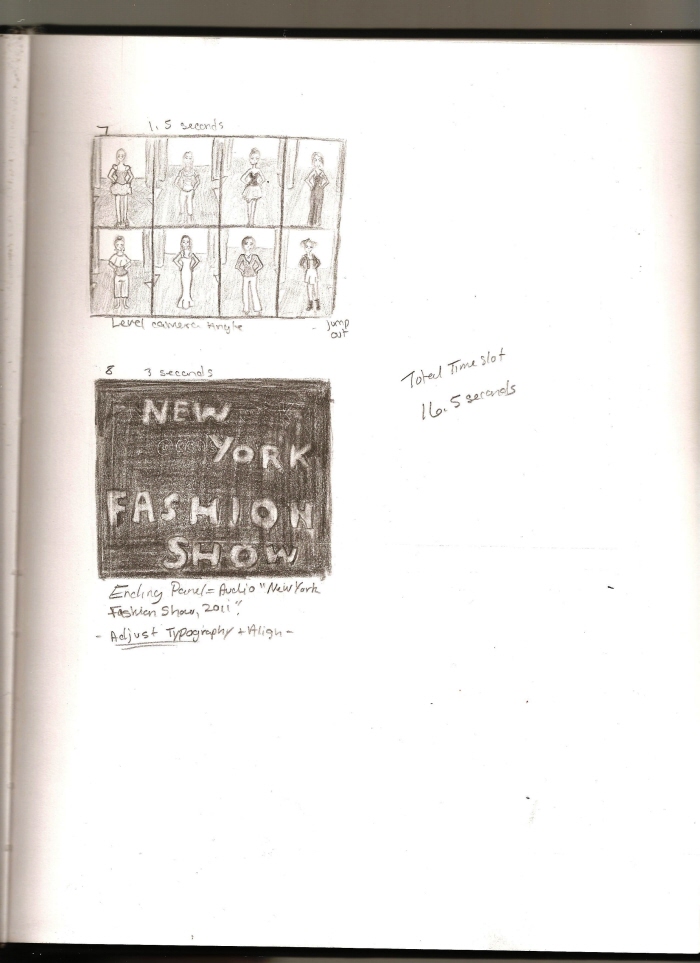 Fashion Show Storyboard Sketch by Cassandra Frasure at Coroflot.com