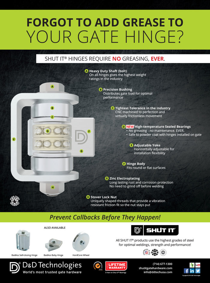 Shut It™ BadAss Gate Hinge Print Ad by Richard Nhan at Coroflot.com