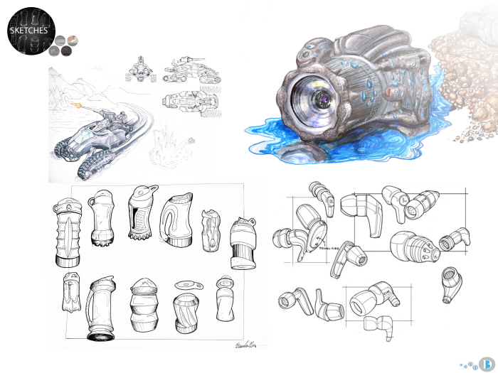 Sketching by Brendan Berg at Coroflot.com