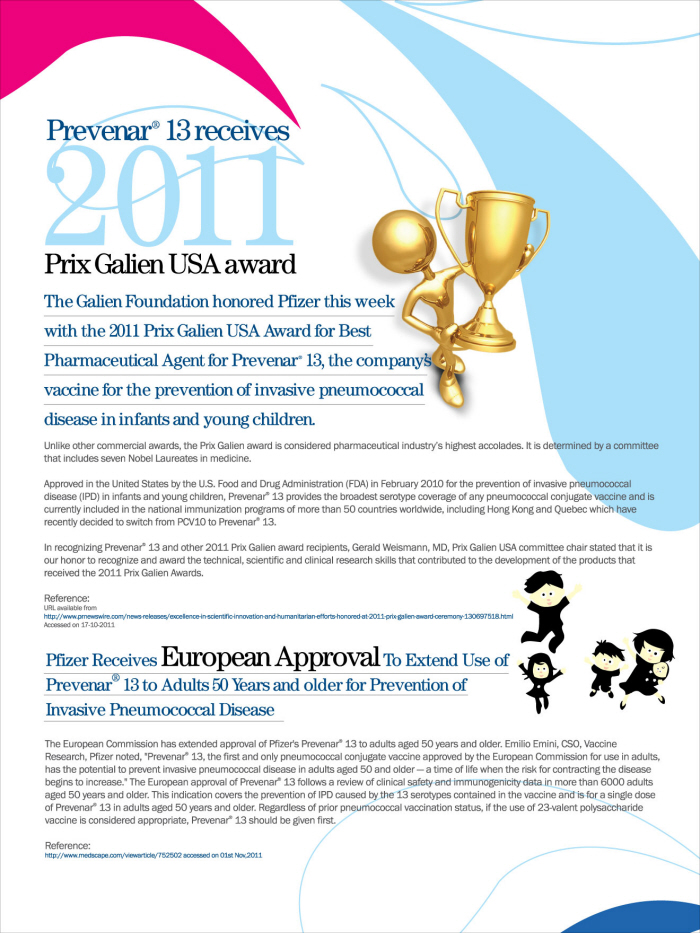 Prevenar Folder (Pfizer) by Syed Haris at Coroflot.com