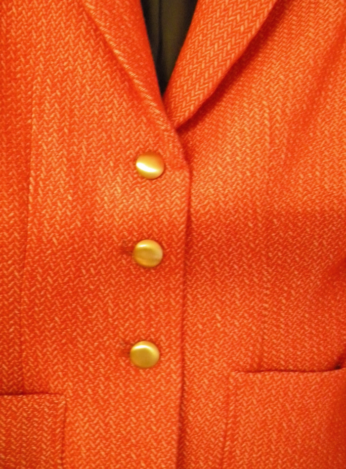 Orange tweed jacket by Korina Brewer at Coroflot.com