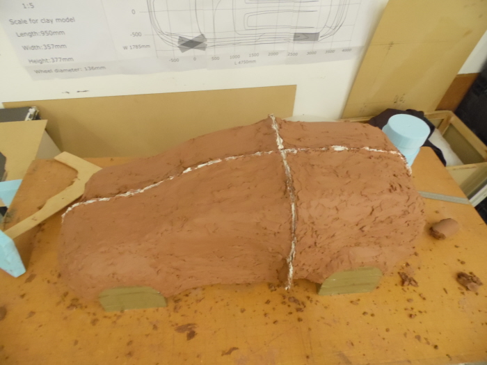 Hybrid MPV/Camper clay model by Richard Todd at Coroflot.com