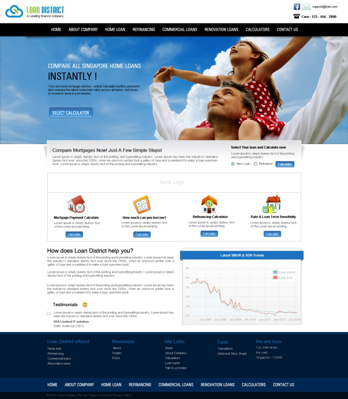 Loan District (Singapore Loan company) by Dhaval Zaveri at Coroflot.com