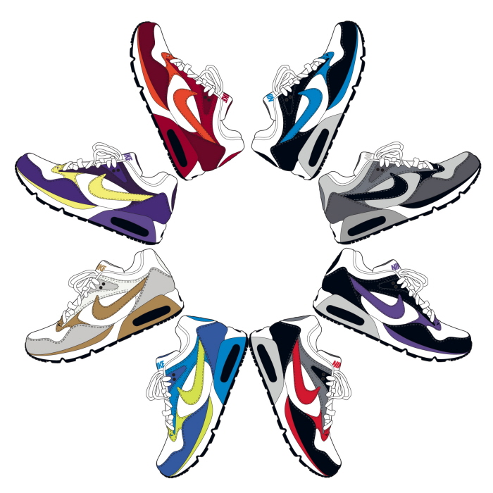 Footwear Color Design & Apparel concepts by Nick Calomiris at Coroflot.com