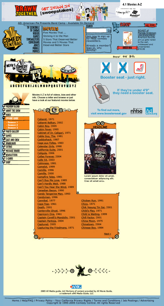 Comedy Central Movies by Hank Blumenthal at Coroflot.com