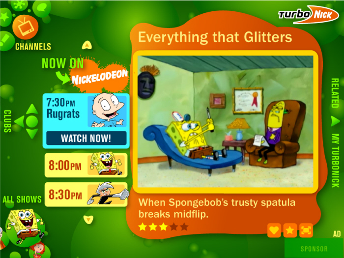 Nickelodeon Media Center Channel TurboNick by Hank Blumenthal at ...