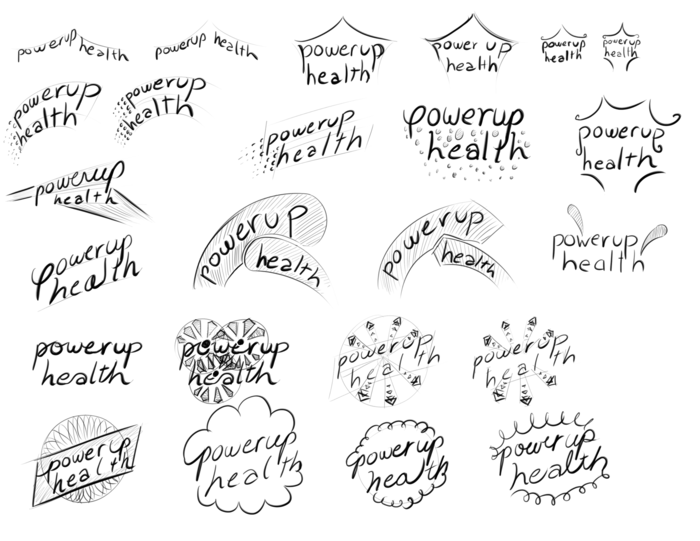 PowerUP Health Logo by Joel Vanboening at Coroflot.com