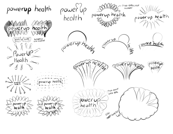 PowerUP Health Logo by Joel Vanboening at Coroflot.com