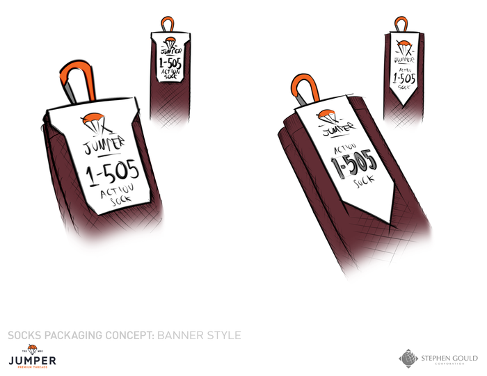 JUMPER Retail-Ready Socks Packaging Concepts by Joel Vanboening at ...