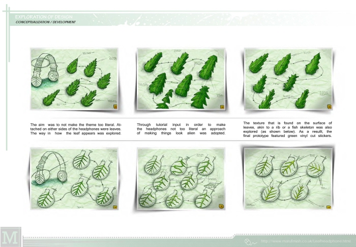 Headphones in the style of "Nature". by Maruf Miah at Coroflot.com