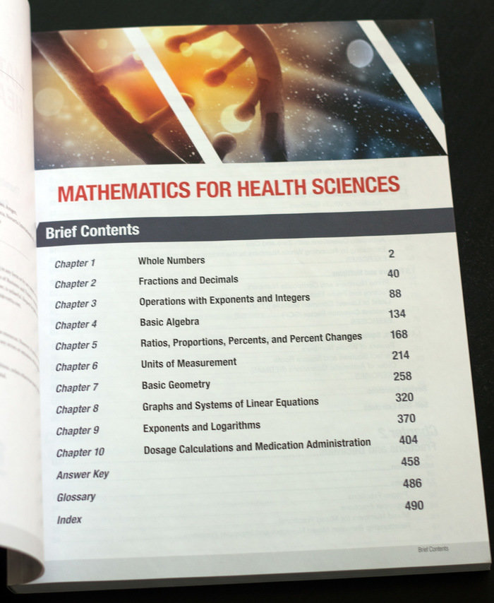 Textbook - Mathematics for Health Sciences (2017) by Aleksandar ...