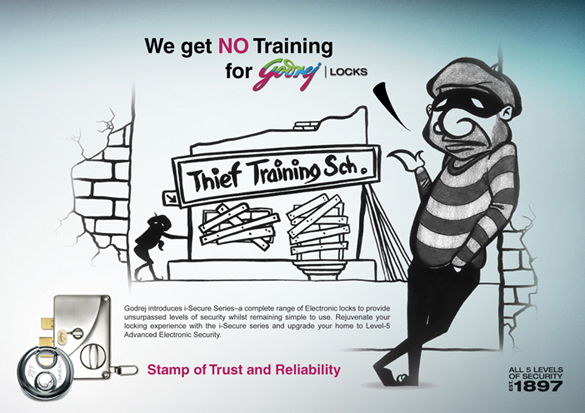 Godrej Locks, Advertising Campaign, Illustrative by Rasika Jaitpal Lad ...