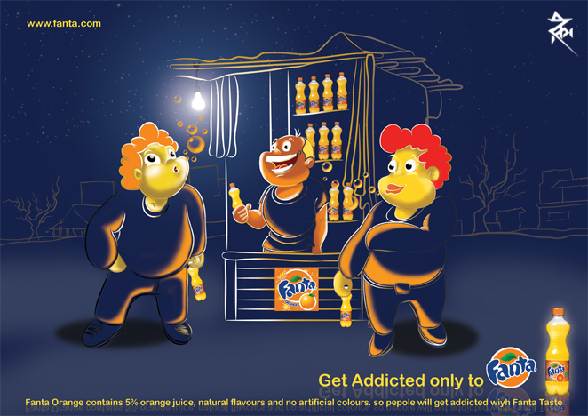 Fanta, Advertising Campaign, Illustrative by Rasika Jaitpal Lad at ...