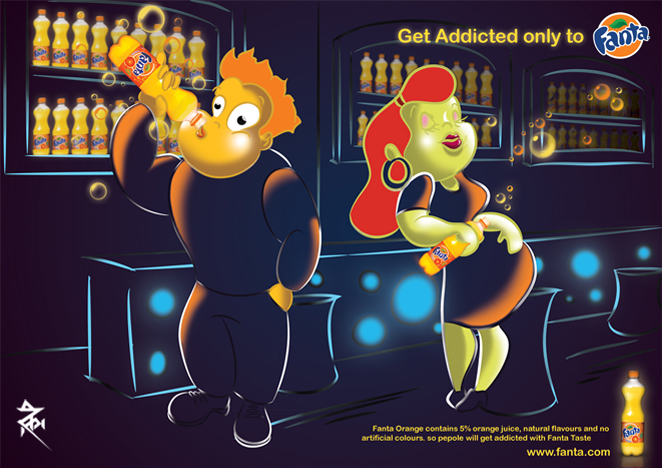 Fanta, Advertising Campaign, Illustrative by Rasika Jaitpal Lad at ...