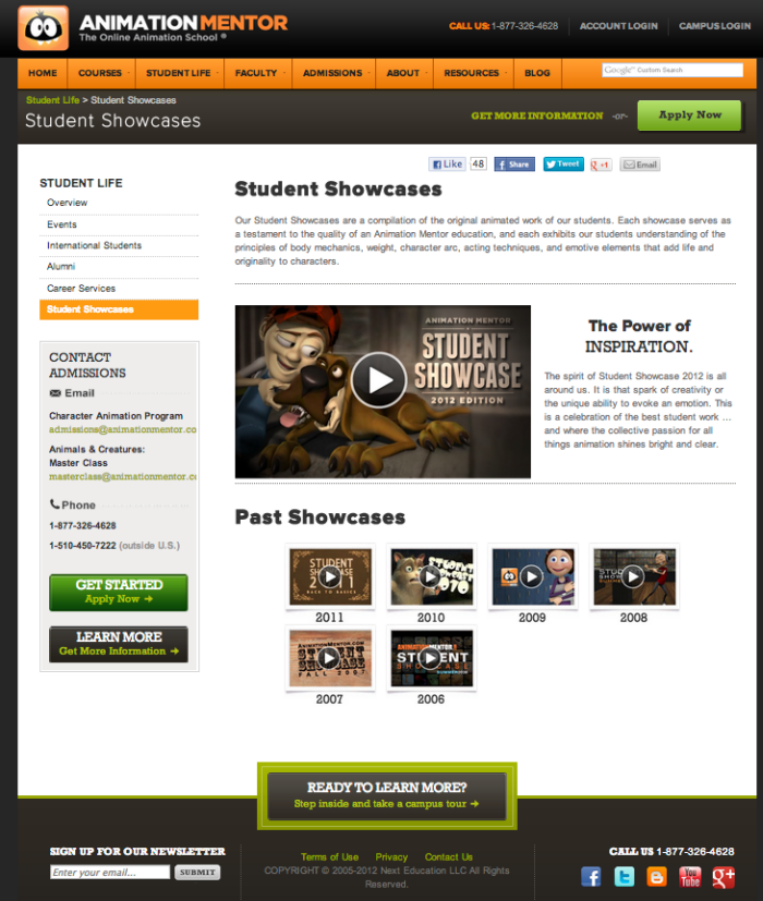 Content Marketing: The Animation Mentor 2013 Student Showcase by Micha ...