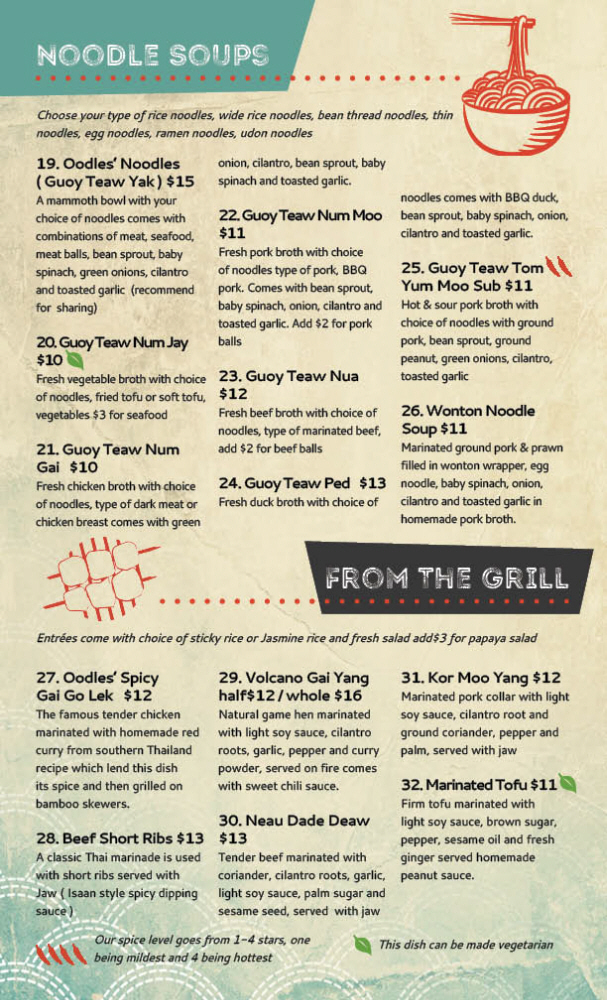 Oodles Noodles Web & Menus by Lauren Perry at Coroflot.com