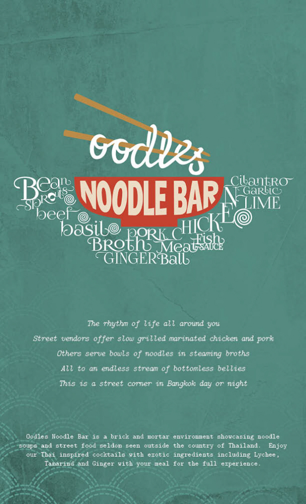 Oodles Noodles Web & Menus by Lauren Perry at Coroflot.com