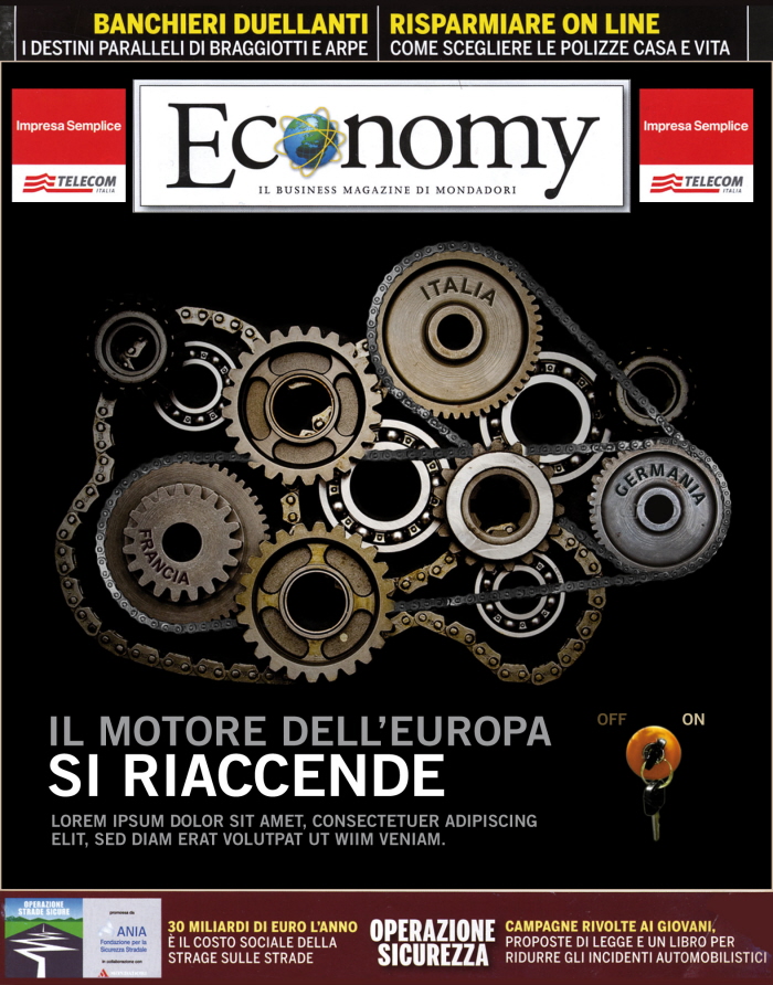 Panorama Economy magazine covers by Andrea Concato at Coroflot.com