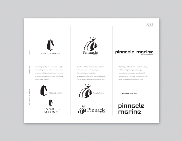 Pinnacle Marine | Logo by Jeremiah Ott at Coroflot.com