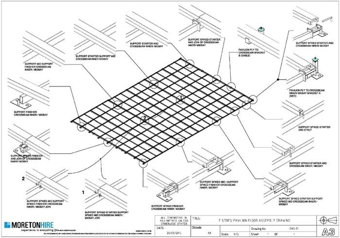 Pavilion Floor Assembly Drawing by Ashir Khan at Coroflot.com