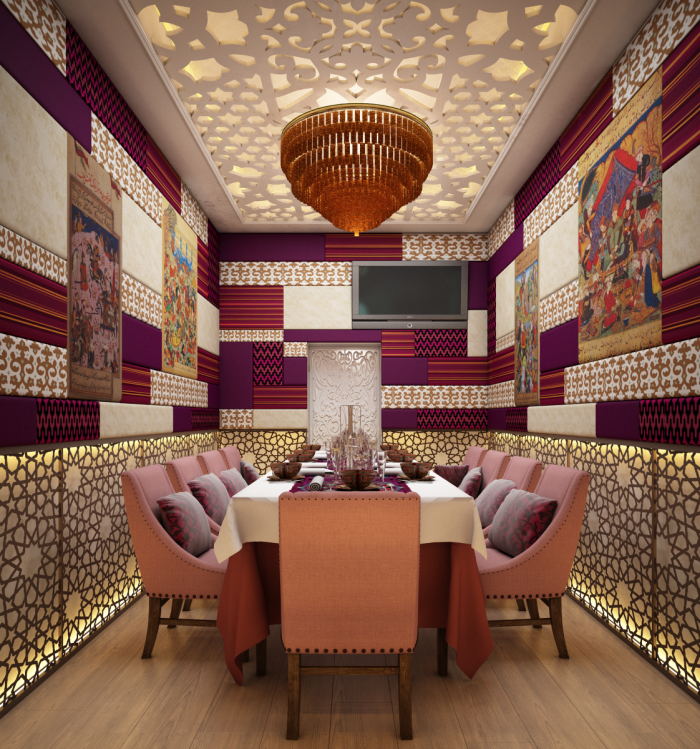 SMALL BANQUET ROOM | MODERN MIDDLE EASTERN STYLE RESTAURANT DESIGN by ...