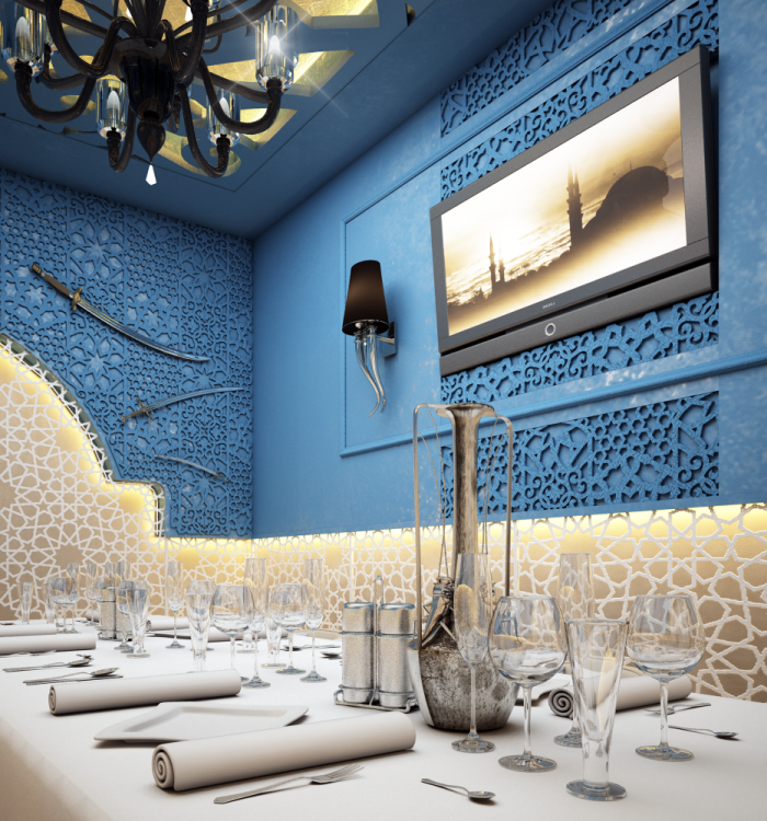 SMALL BANQUET ROOM | MODERN MIDDLE EASTERN STYLE RESTAURANT DESIGN by ...