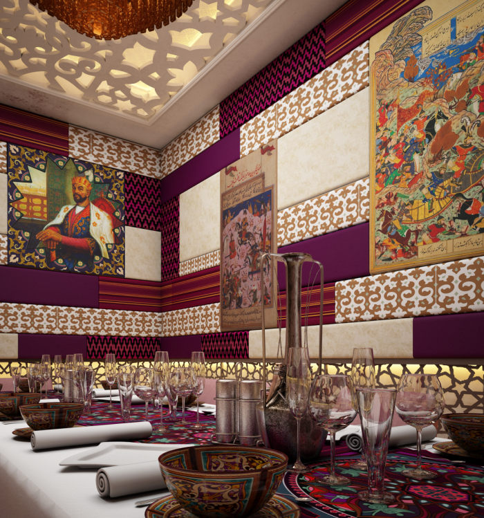 SMALL BANQUET ROOM | MODERN MIDDLE EASTERN STYLE RESTAURANT DESIGN by ...