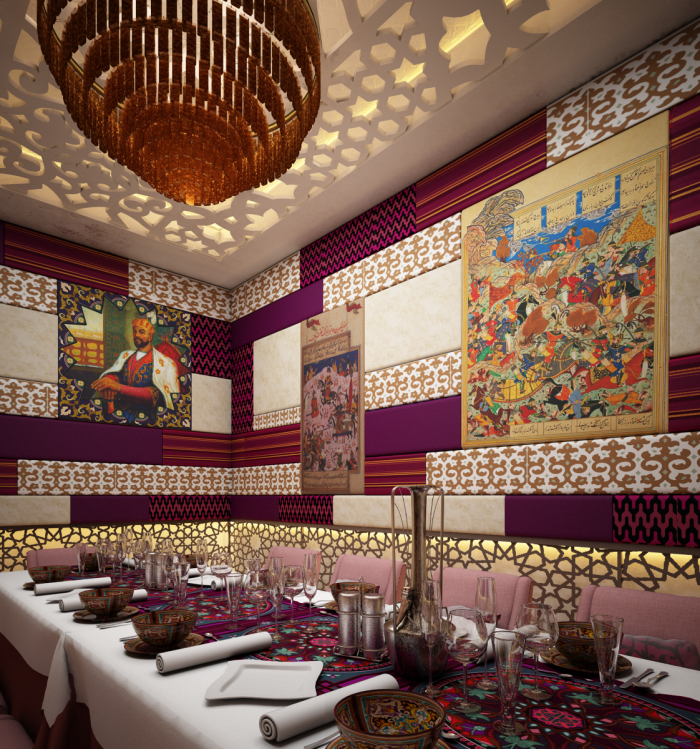 SMALL BANQUET ROOM | MODERN MIDDLE EASTERN STYLE RESTAURANT DESIGN by ...