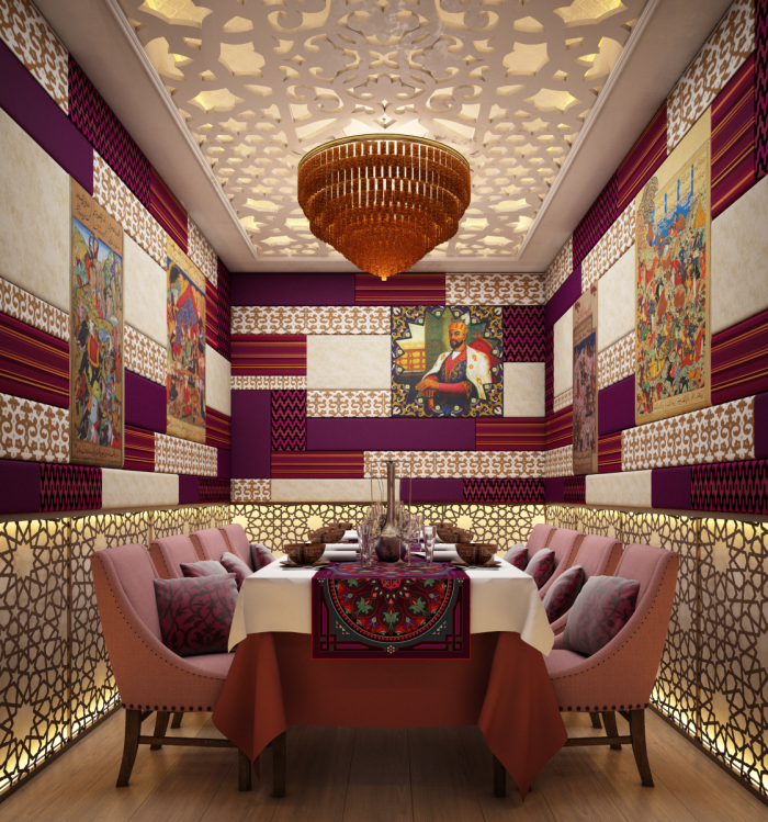 SMALL BANQUET ROOM | MODERN MIDDLE EASTERN STYLE RESTAURANT DESIGN by ...
