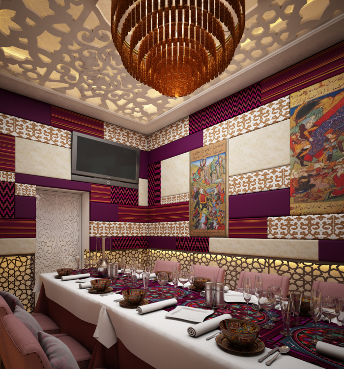 SMALL BANQUET ROOM | MODERN MIDDLE EASTERN STYLE RESTAURANT DESIGN by ...