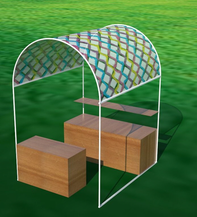 Canopy for Arts and Crafts fair by Xaviera Zinyu at Coroflot.com