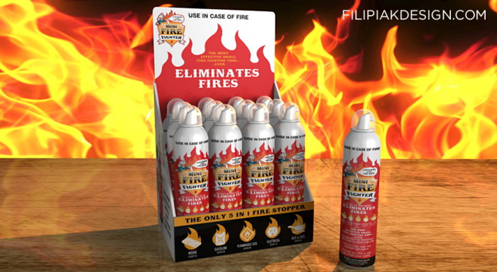 Mini Fire Fighter Packaging Design by Gary Filipiak at Coroflot.com