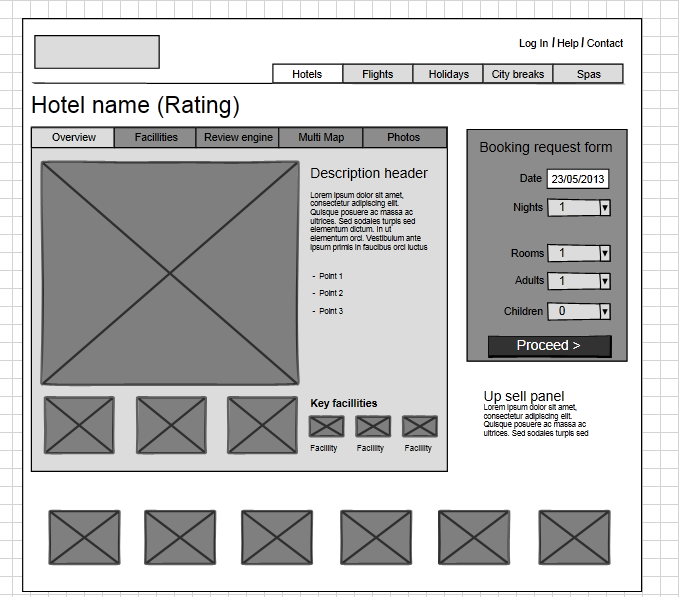 Wireframing by Ekta Srivastava at Coroflot.com