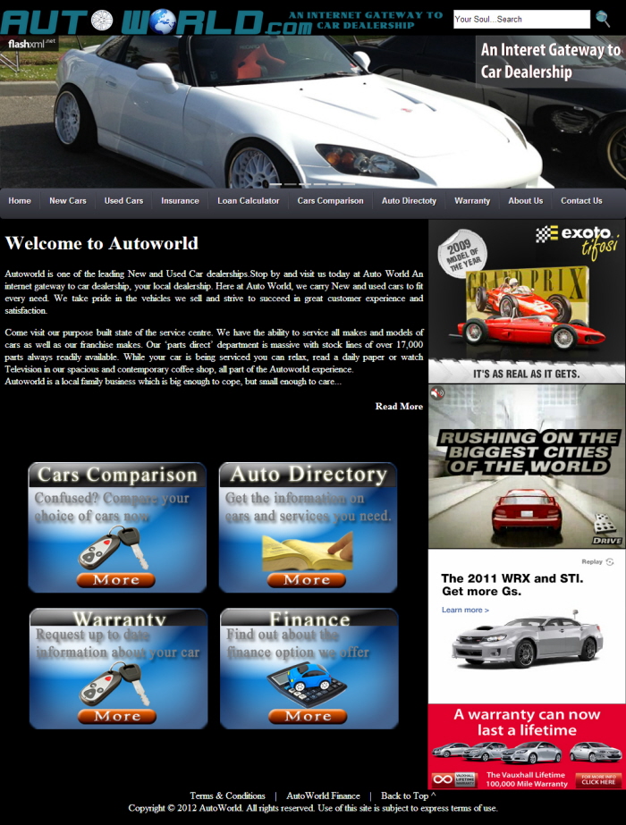 An upload by Umar Ali on Coroflot: to the project AutoWorld