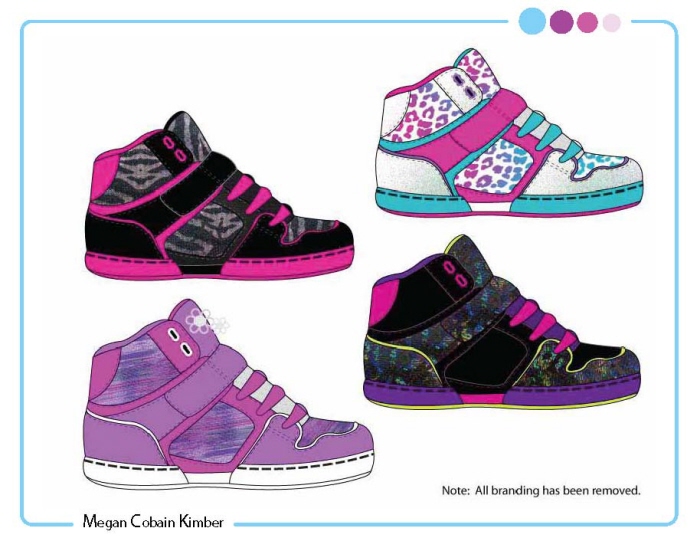 Small Shoe Design Sampling by Megan Cobain Kimber at Coroflot.com