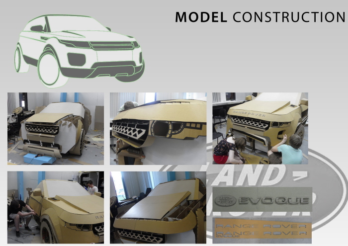 Cardboard Range Rover by Kyle Canning at Coroflot.com