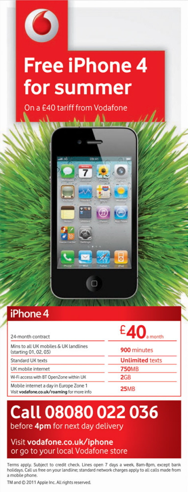 Vodafone Magazine Ads by Nicola Lyon at Coroflot.com