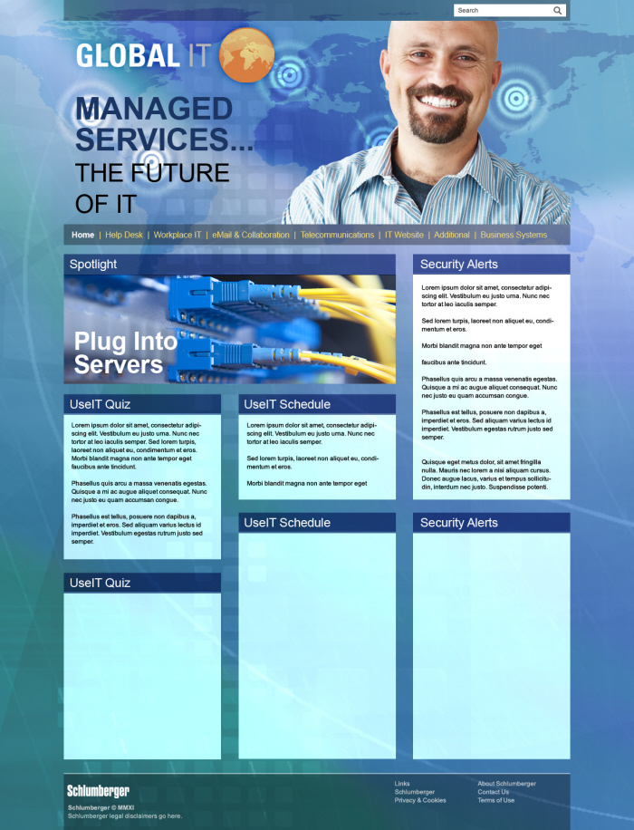 Corporate Intranet UI System by Scott Head at Coroflot.com