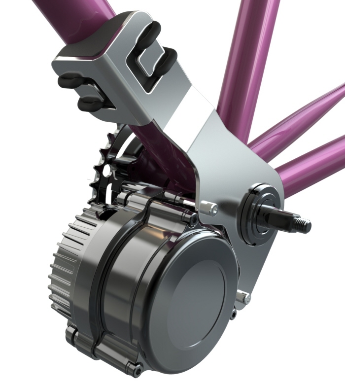 Bicycle - Electric motor bracket design by Andrew Coyne at Coroflot.com