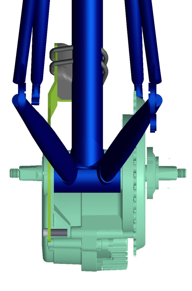 Bicycle - Electric motor bracket design by Andrew Coyne at Coroflot.com
