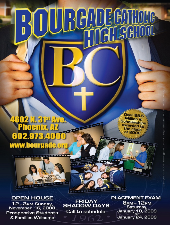 Bourgade Catholic High School Posters & Ads by Todd Broeker at Coroflot.com