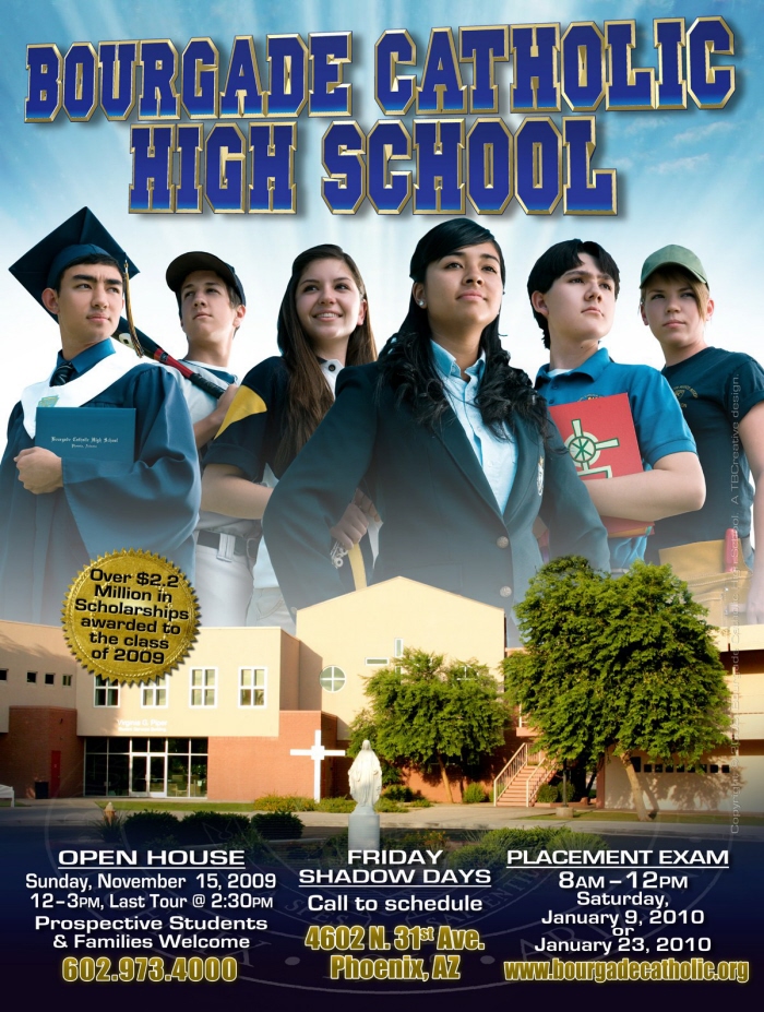Bourgade Catholic High School Posters & Ads by Todd Broeker at Coroflot.com