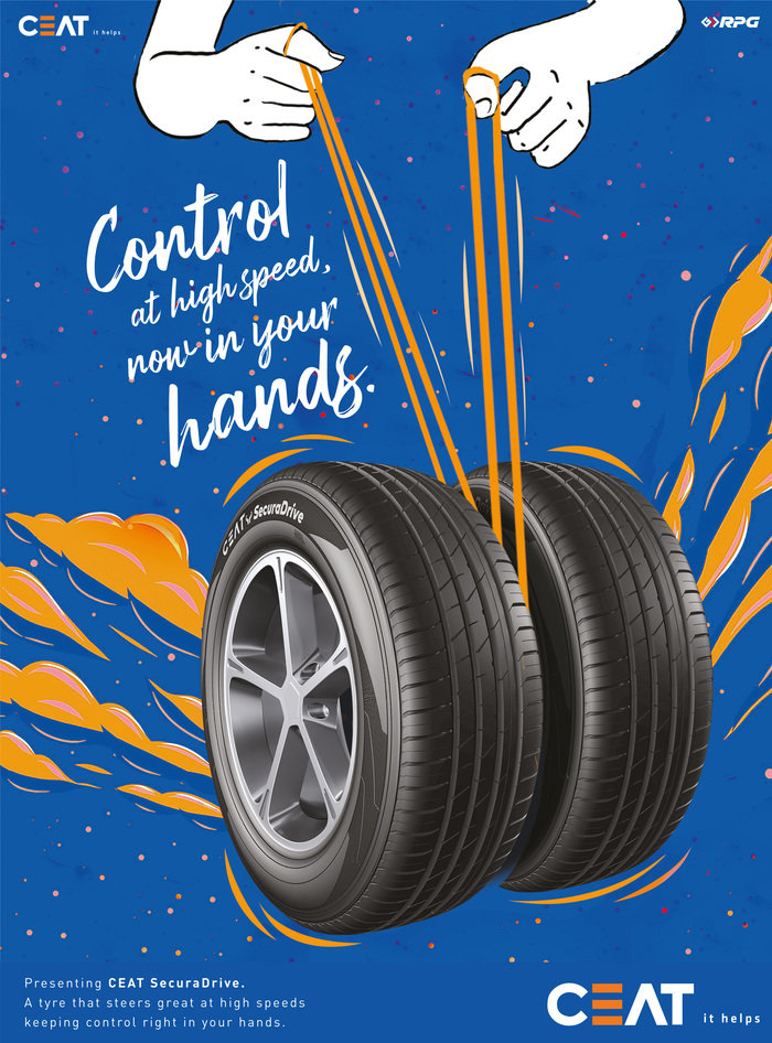 An upload by Mrunal Naik on Coroflot: to the project CEAT Secura Drive ...