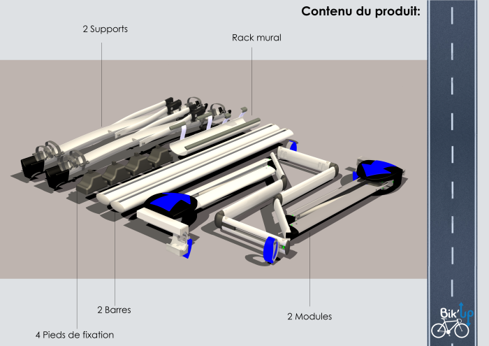 Industrial Design Project : Innovative Bike Rack by Marianne Cluzel at ...