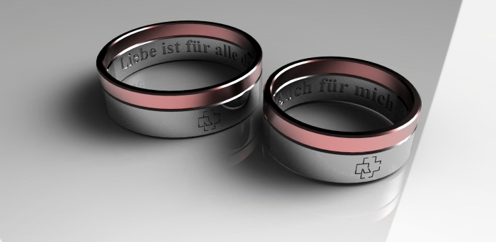 Rammstein Design Contest - Wedding Rings by Eduardo Cordero at Coroflot.com