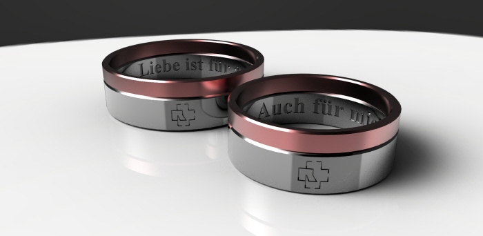Rammstein Design Contest - Wedding Rings by Eduardo Cordero at Coroflot.com