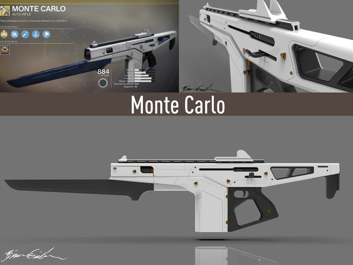 Destiny Weapon Models by Brian Erickson at Coroflot.com