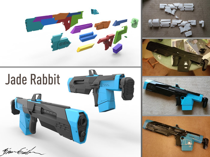 Destiny Weapon Models by Brian Erickson at Coroflot.com